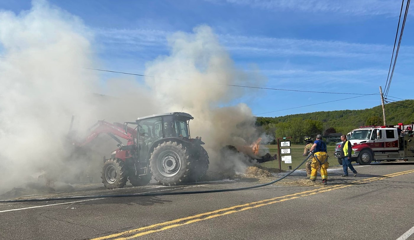 Vehicle/Hay Wagon Fire on Route 49 – Solomon's Words for the Wise