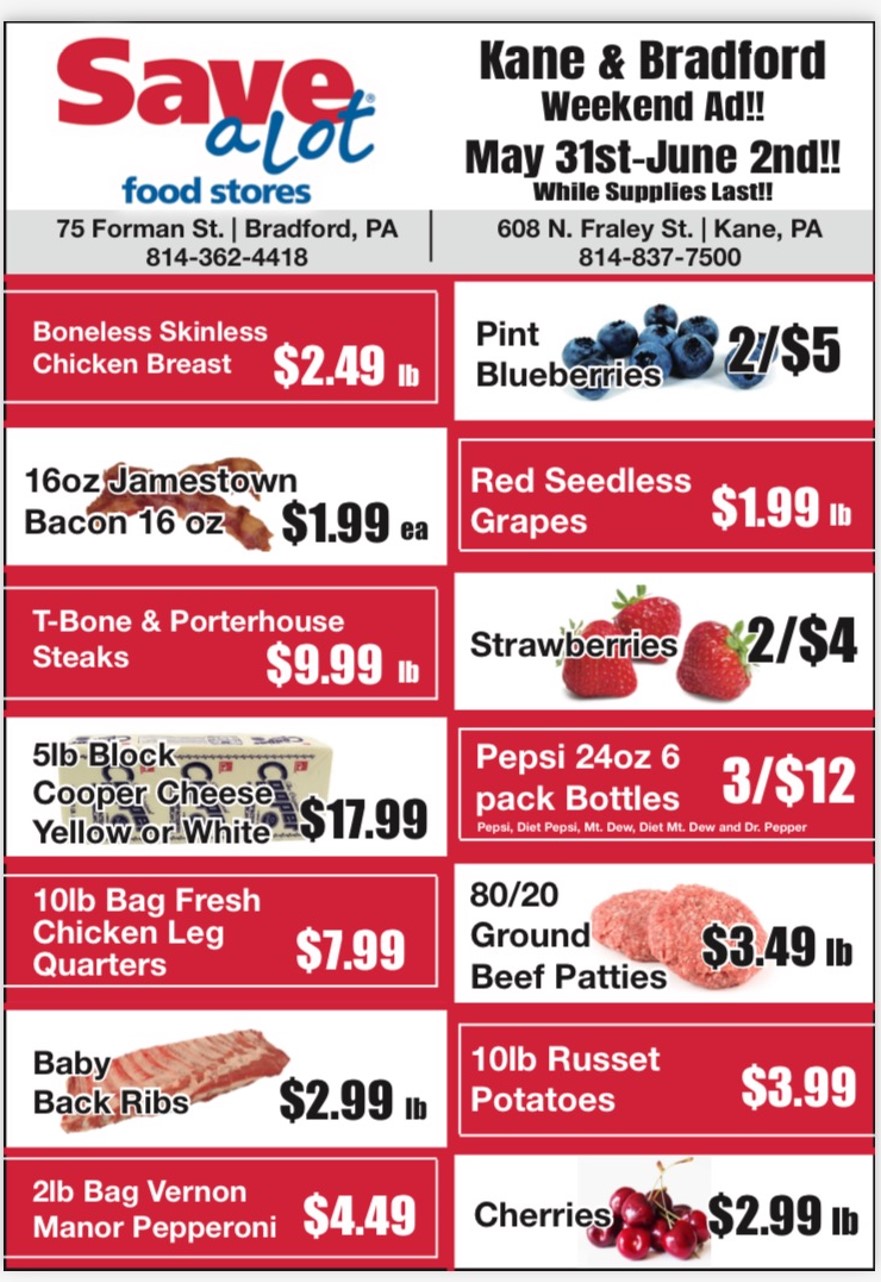 Save A Lot Weekend Specials in Bradford & Kane – Solomon's Words for ...