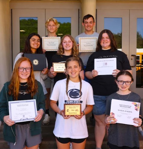 The Underclass Award Winners at the PAHS Annual Awards Assembly ...