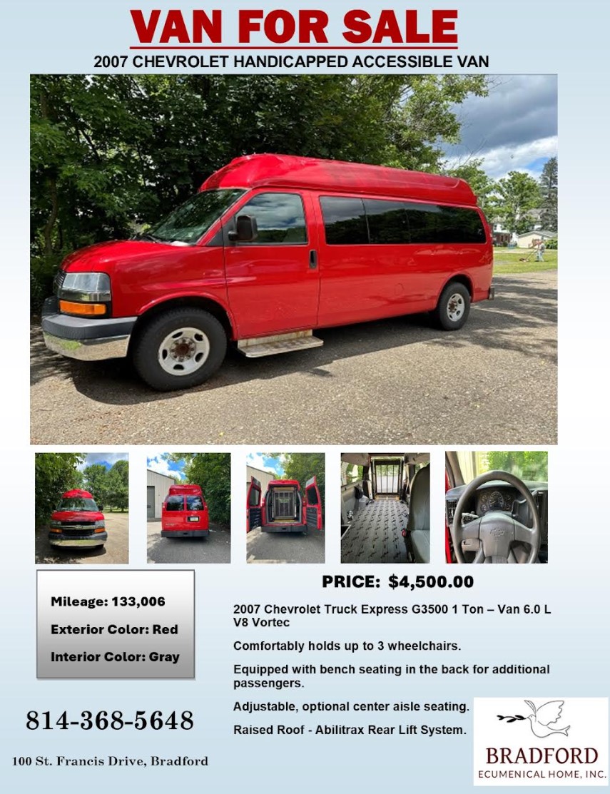 Van For Sale – Solomon's Words for the Wise