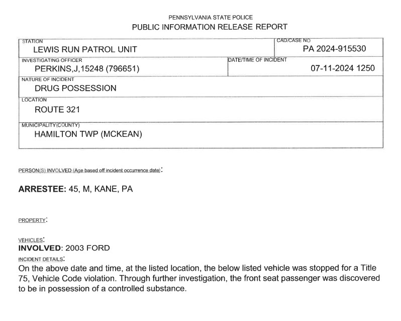 Drug Possession Arrest In Hamilton Twp. – Solomon's Words for the Wise