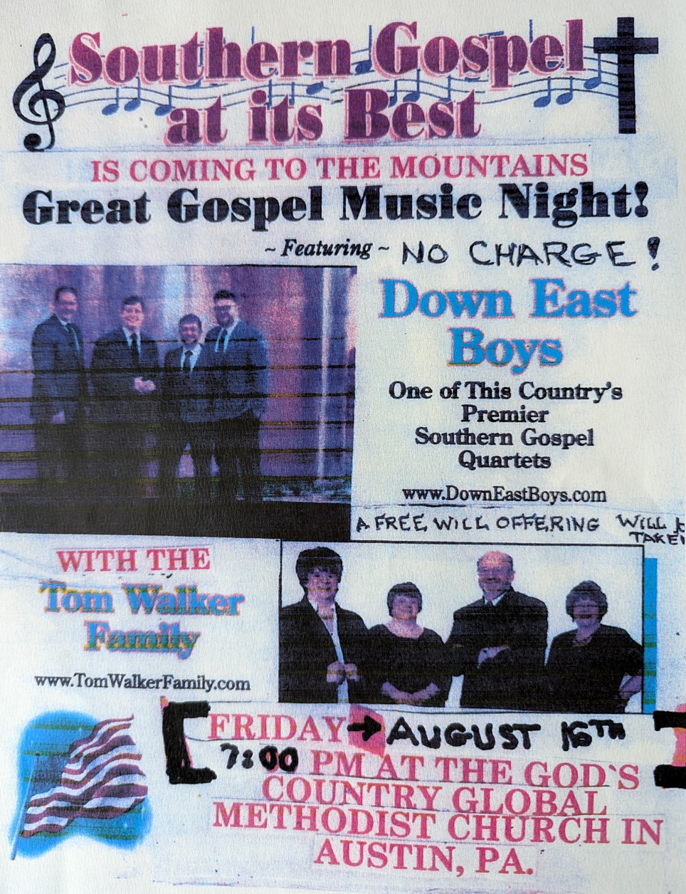 Free Concert August 16th At The God’s Country Global Methodist Church – Solomon's Words for the Wise