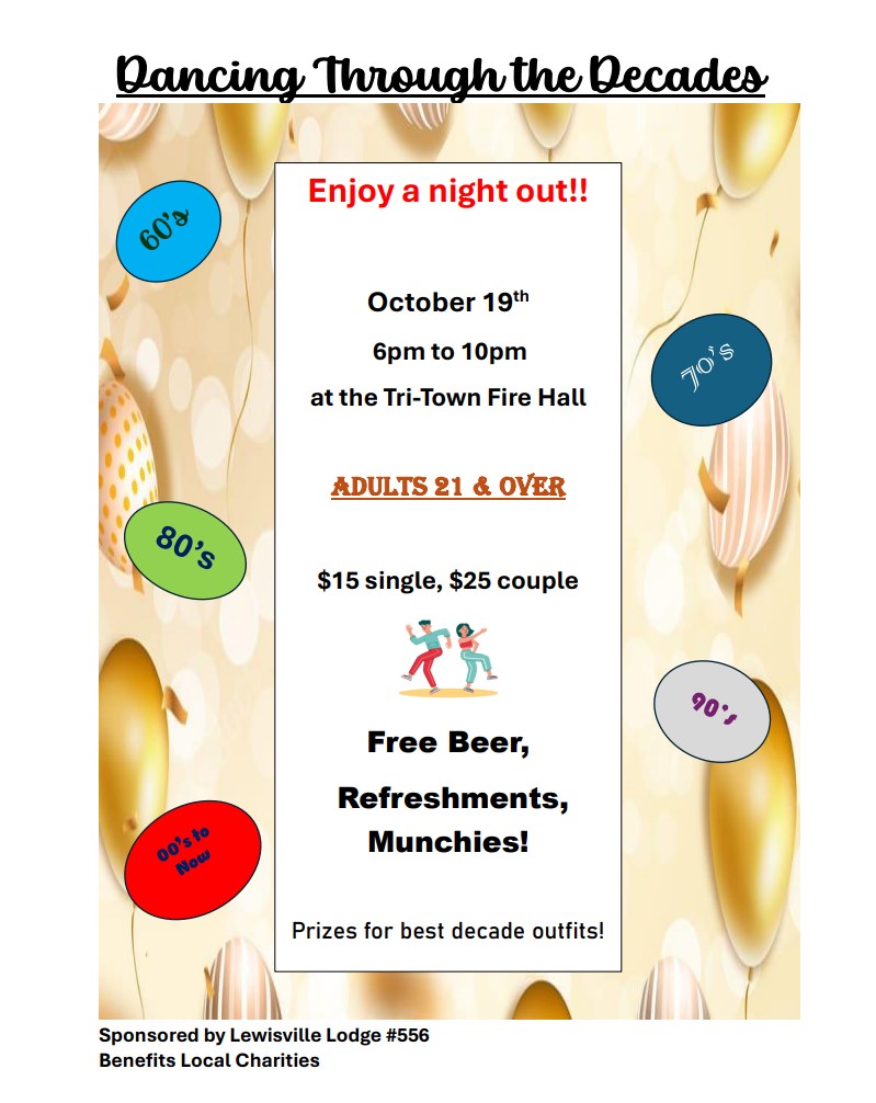 Dancing Though The Decades At The Tri-Town Firehall – Solomon's Words ...