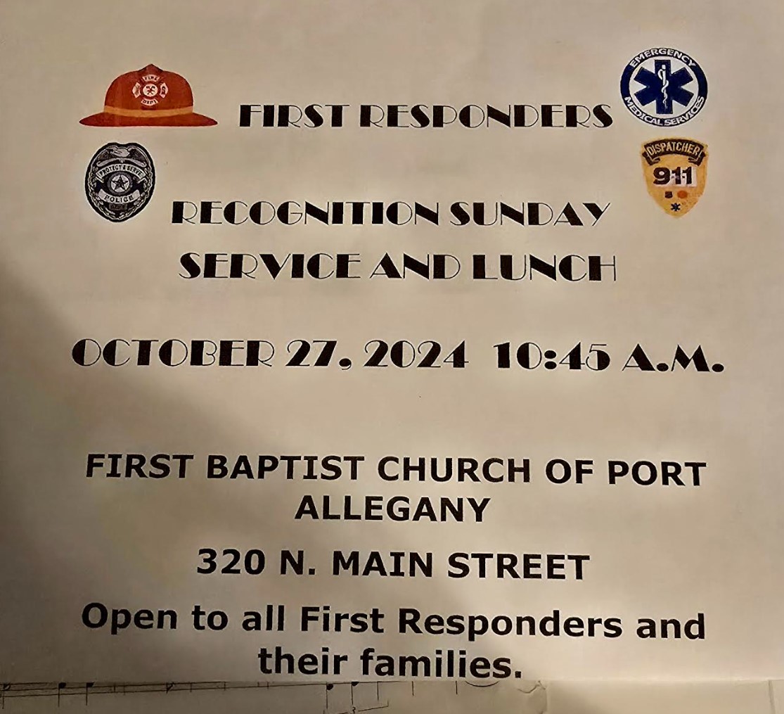 first responders first baptist – Solomon's Words for the Wise