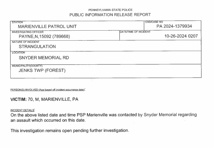 Strangulation Investigation In Jenks Twp – Solomon's Words for the Wise