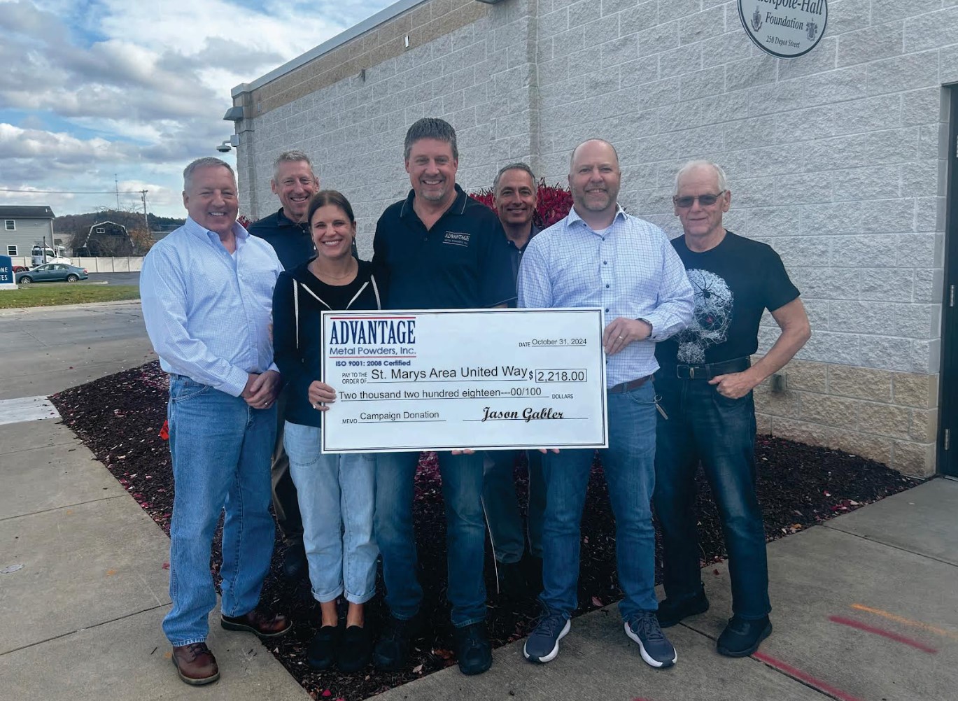 Advantage Metal Powders Supports St. Marys Area United Way with ...