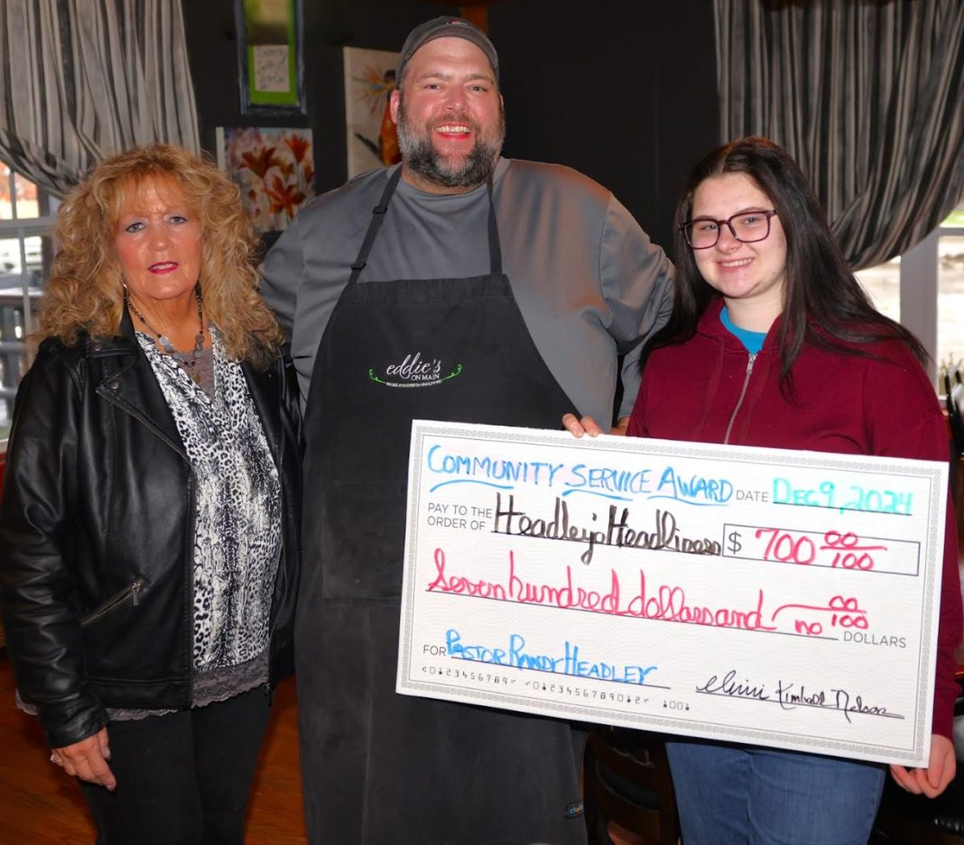 Kim Nelson and Ed Vicic Present Check For Pastor Randy Headley Memorial Award – Solomon's Words ...