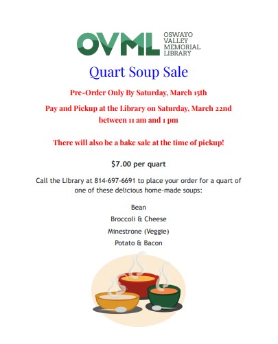 OVML Gertrude Hawk Easter Sale and Soup Sale – Solomon's Words for the Wise