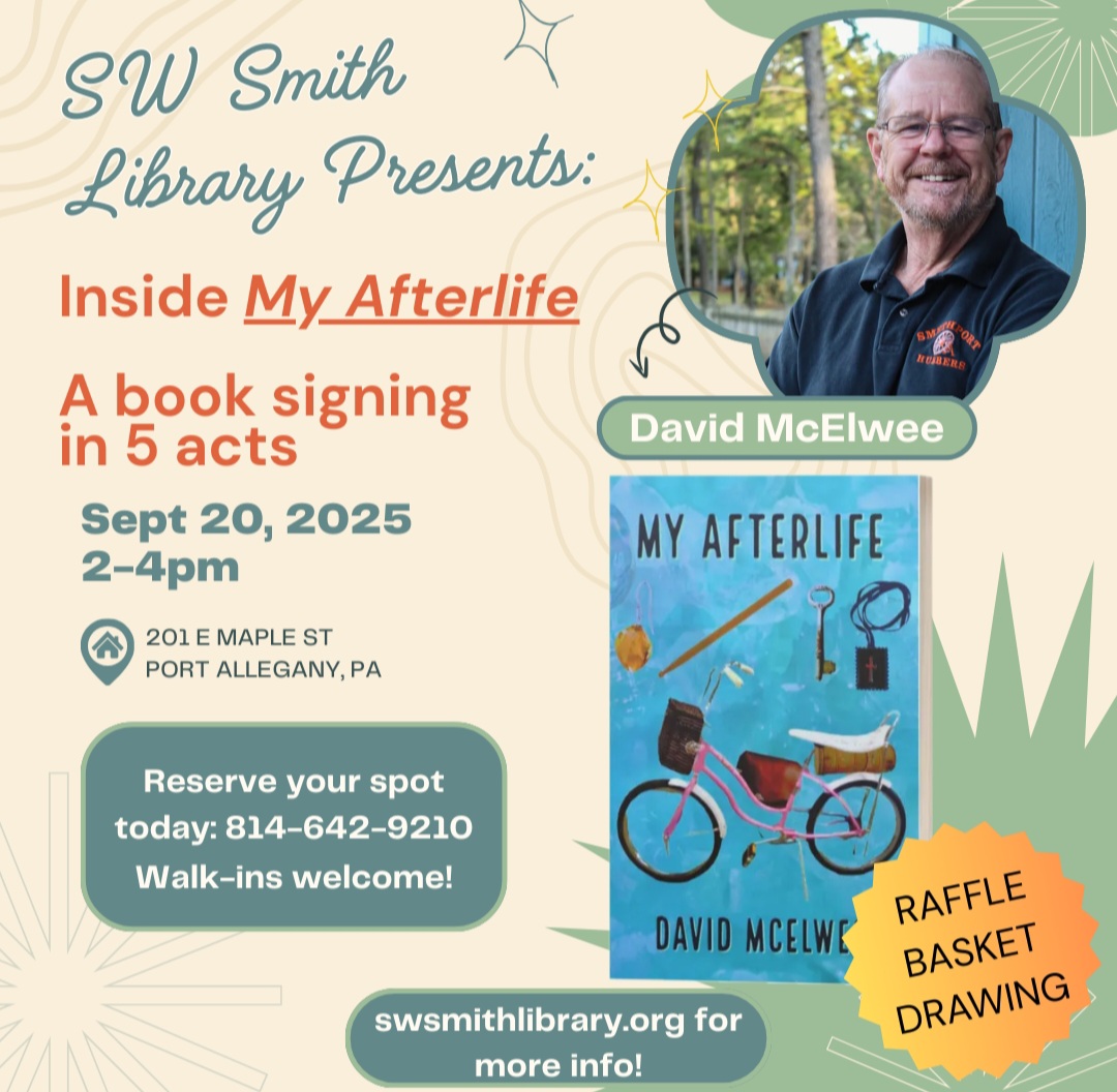 Northern PA author David McElwee Book Signing September 20th – Solomon ...
