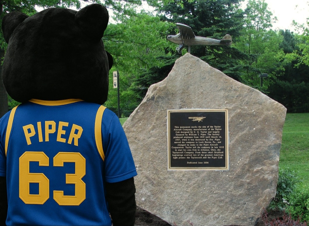 PITT-BRADFORD DRAWS MASCOT NAME FROM AVIATION HISTORY – Solomon's Words for the Wise