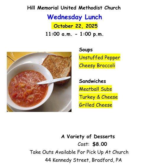 Hill Memorial Church Menu 10 18 25 – Solomon's Words for the Wise