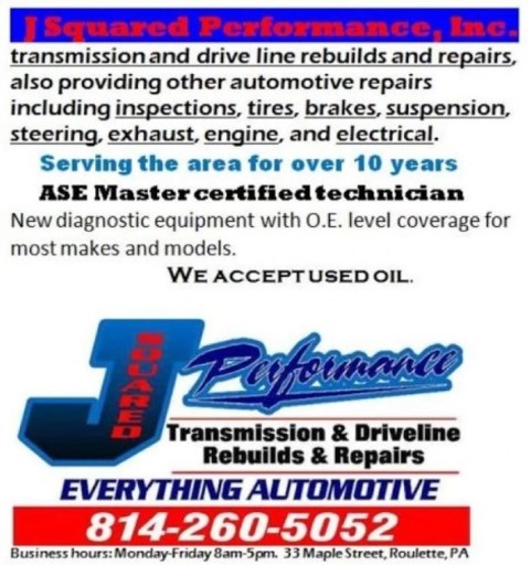 Come To J Squared In Roulette For All Your Automotive Needs – Solomon's ...