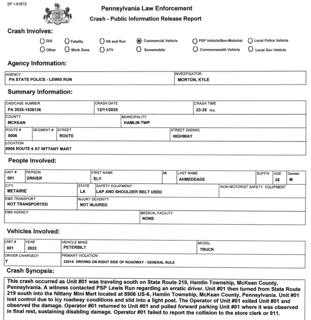 No Injuries And Disabling Damage In One Vehicle Crash On Rt. 6 In ...