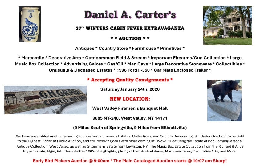 37th WINTERS CABIN FEVER EXTRAVAGANZA AUTCTION, JANUARY 24TH – Solomon ...