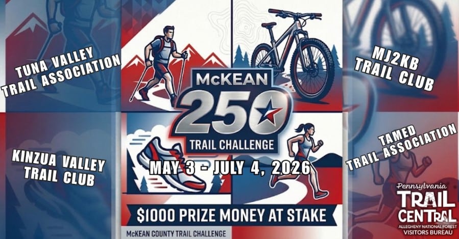 Allegheny National Forest Visitors Bureau announces Trail Challenge ...